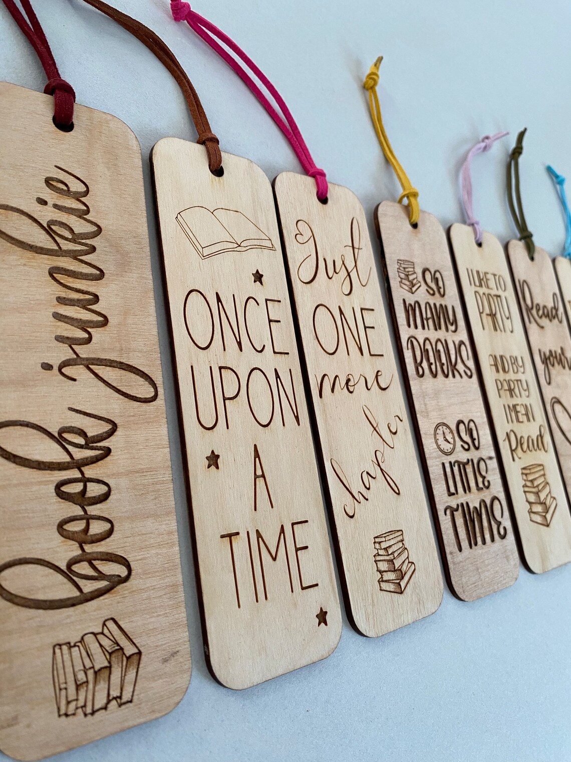 Engraved Wooden Bookmarks Gift for Booklovers One More - Etsy Canada