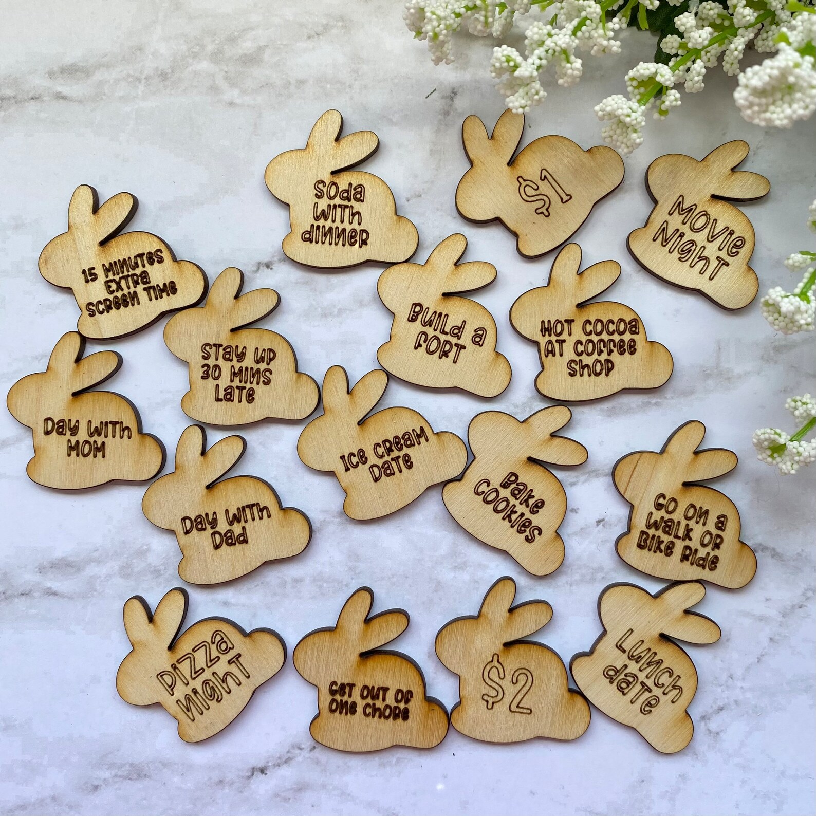 Easter Egg Tokens Easter Egg Hunt Reward Easter Hunt Tokens Wood Easter ...