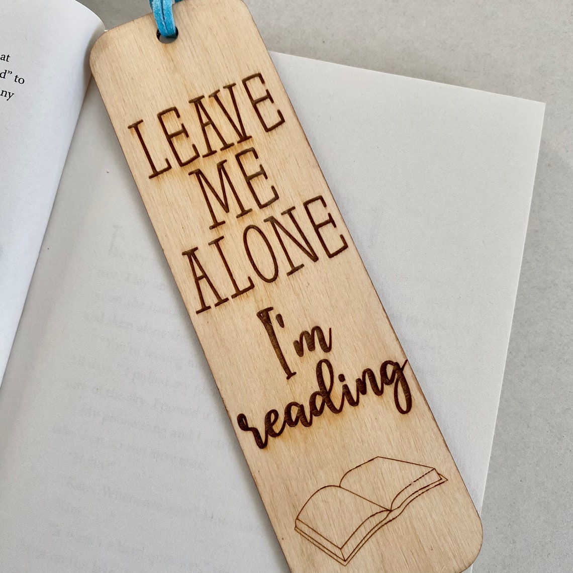 Engraved Wooden Bookmarks Gift for Booklovers One More - Etsy Canada