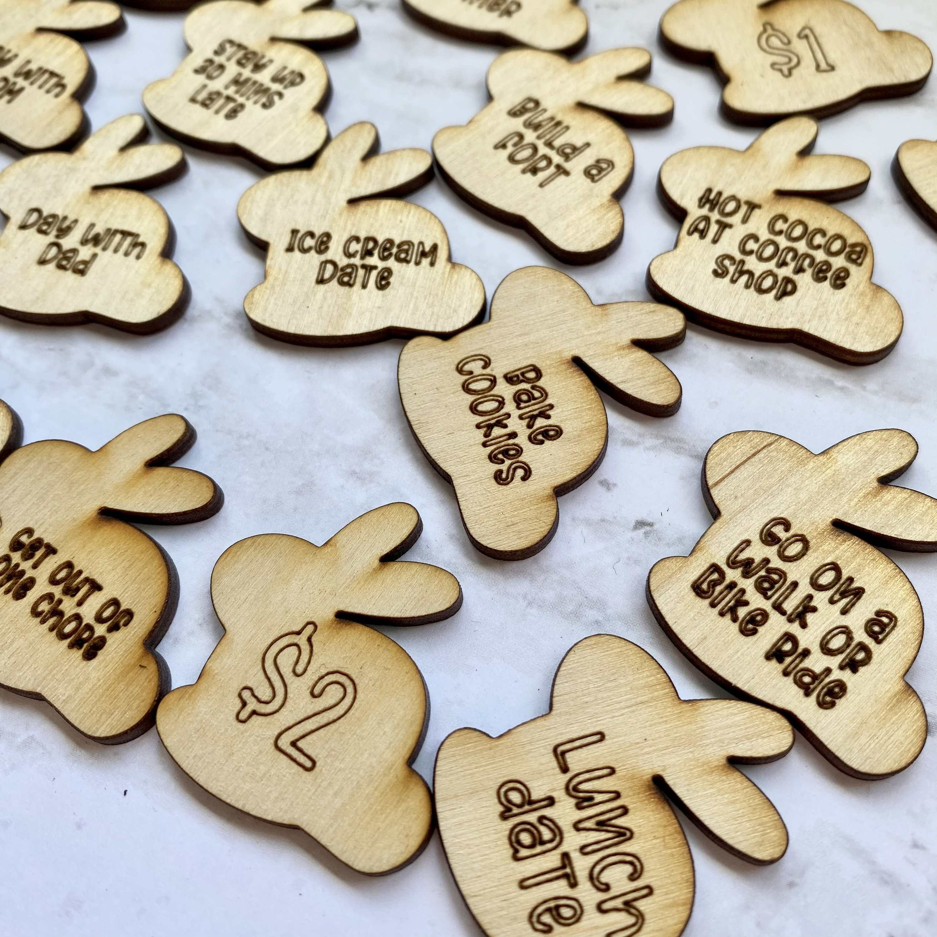 Easter Egg Tokens Easter Egg Hunt Reward Easter Hunt Tokens Wood Easter ...