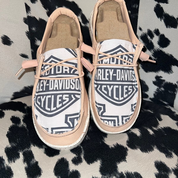 Custom Harley Hey Dudes - Etsy