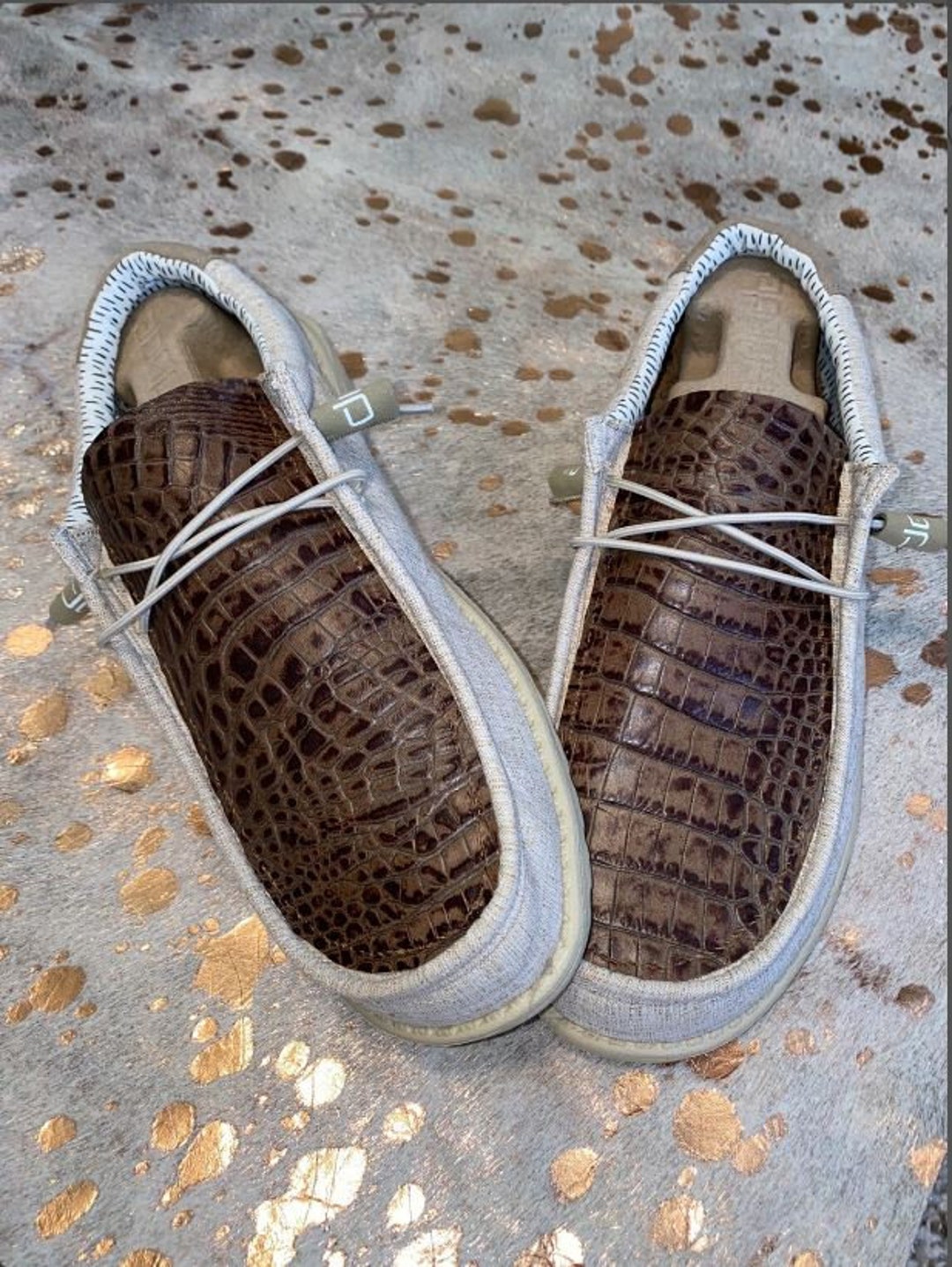 Custom Caiman Hey Dudes - Etsy