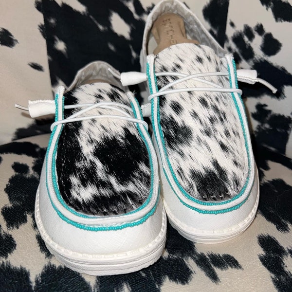 Custom Hey Dudes Cow Print - Etsy Ireland