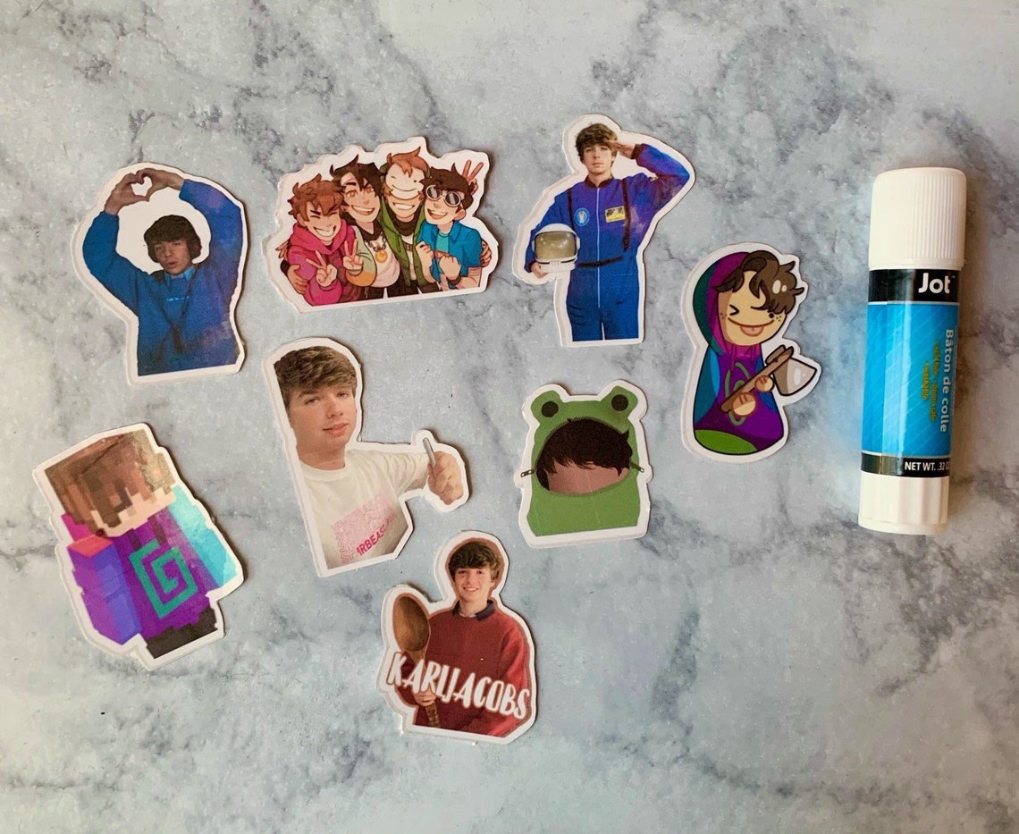 8 Pack Karl Jacobs Stickers Etsy