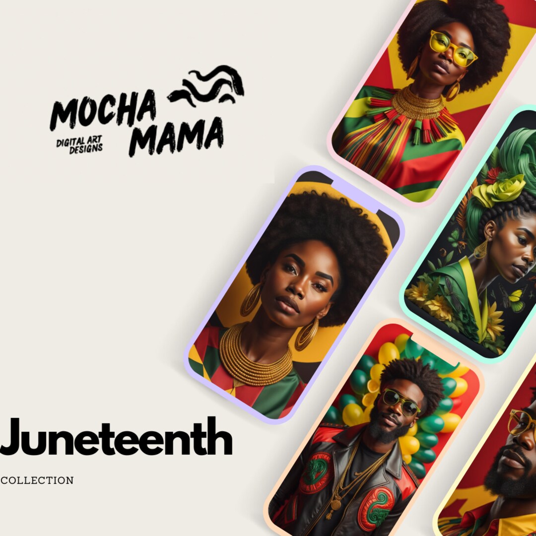 Juneteenth Digital iPhone Wallpaper - Etsy