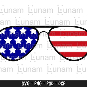 Patriotic Sunglasses Svg American Glasses Svgjuly 4th Svg - Etsy
