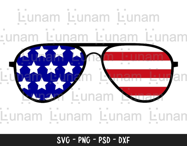 Patriotic Sunglasses Svg, American Glasses Svg,july 4th Svg Files ...