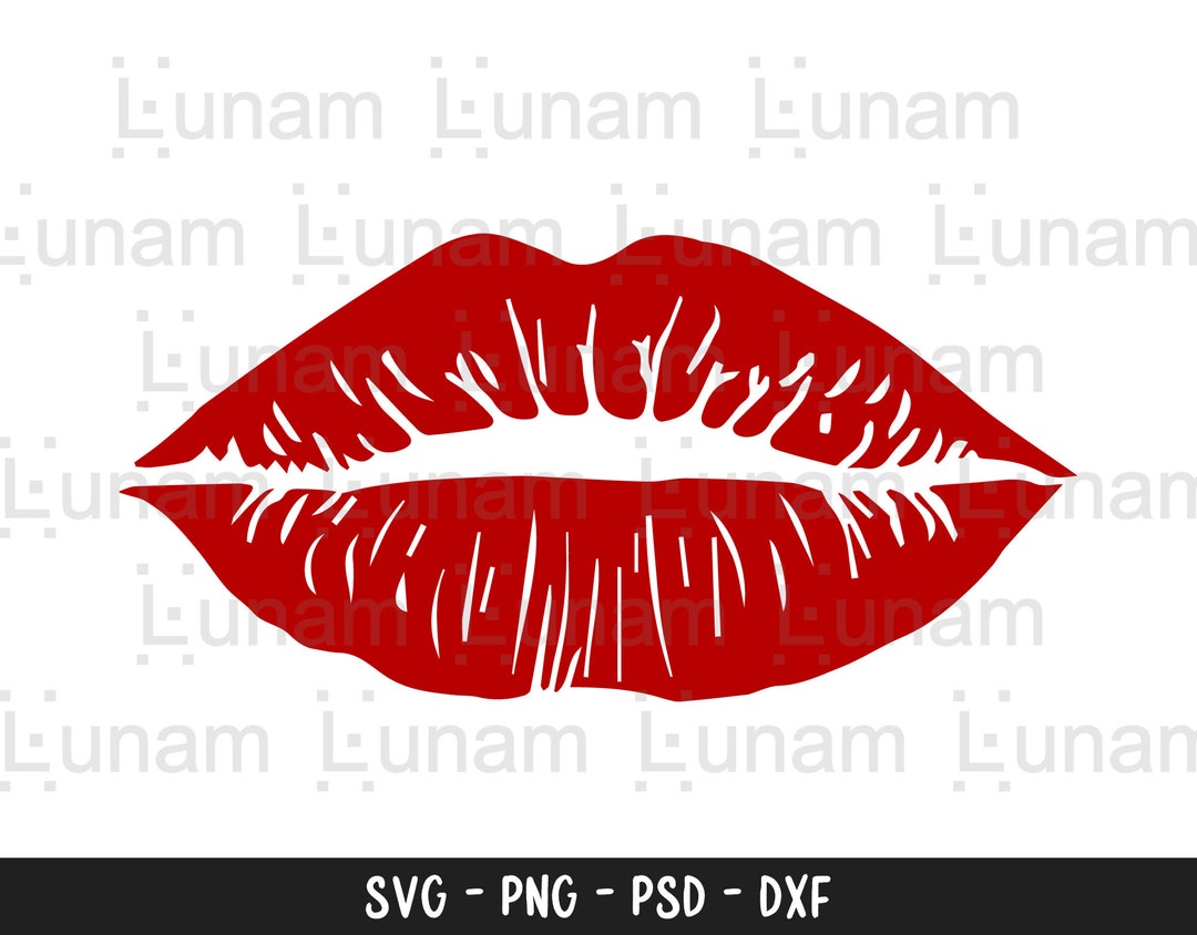 Lips Svg, Red Lips Svg, Kiss Svg, American Lips Svg, Kiss Design ...