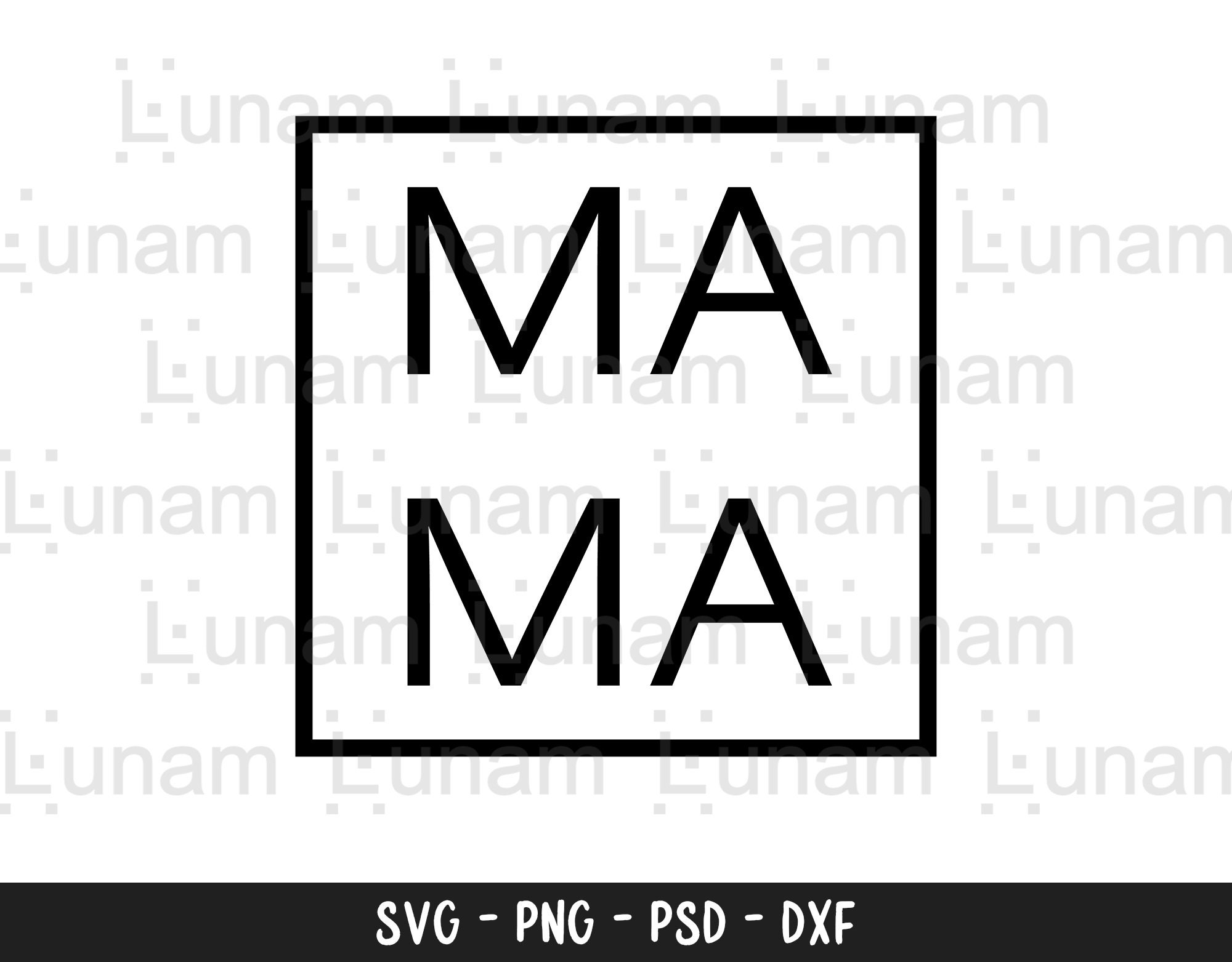 Mama SVG, Mama Square SVG, Mama Box Cut File, Minimalist Mama Svg ...