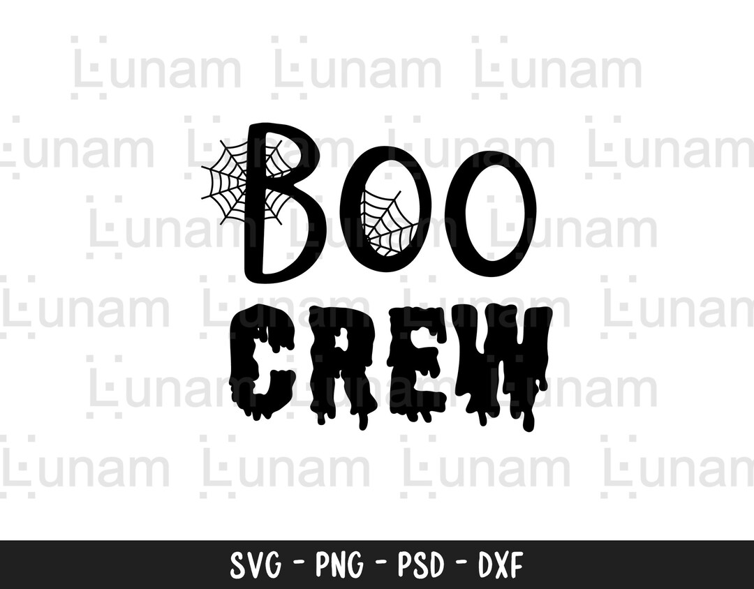 Halloween Svg, Boo Crew Svg, Cute Ghost Svg, Halloween DIY Svg, Spooky ...