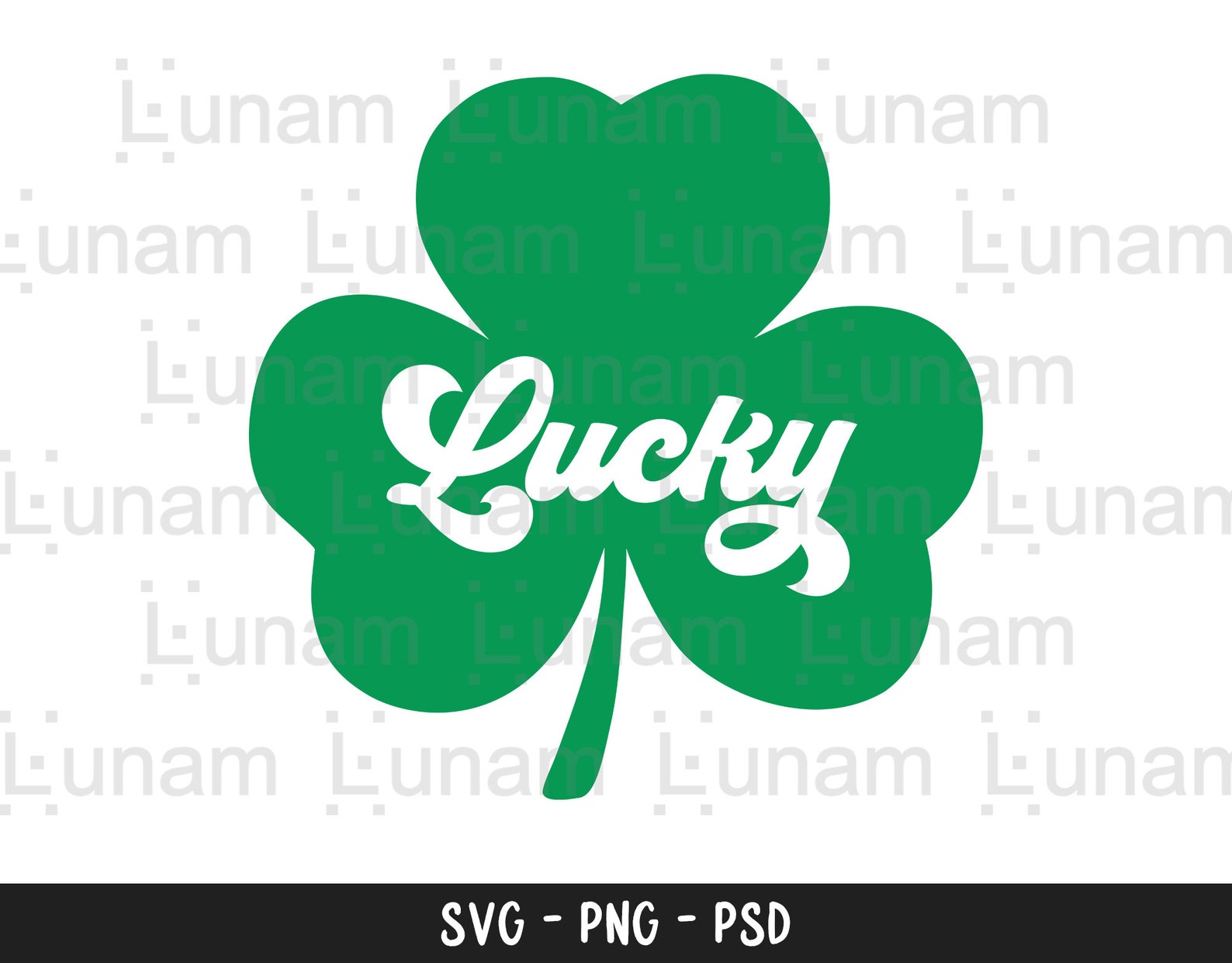 Lucky SVG File, St Patricks Day Svg, Shamrock Svg Design, St Patricks ...