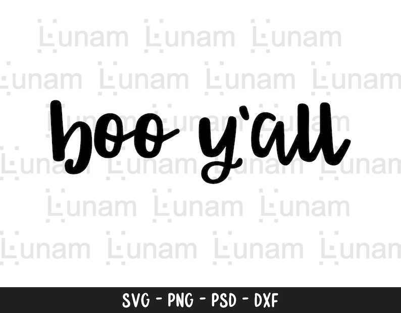 Boo Y'all Svg Halloween Svg Boo Yall Svg Boo Svg | Etsy