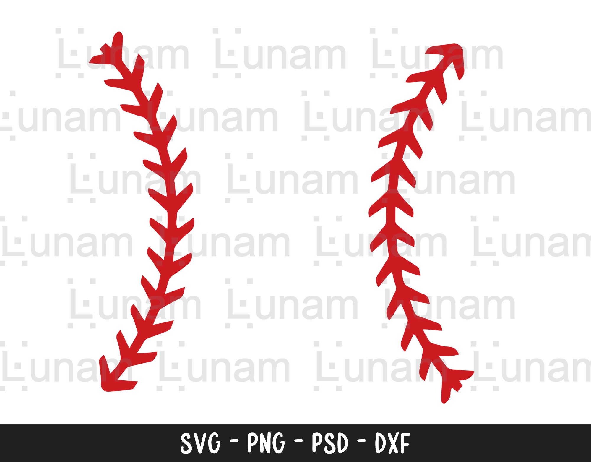 Baseball Laces Vector