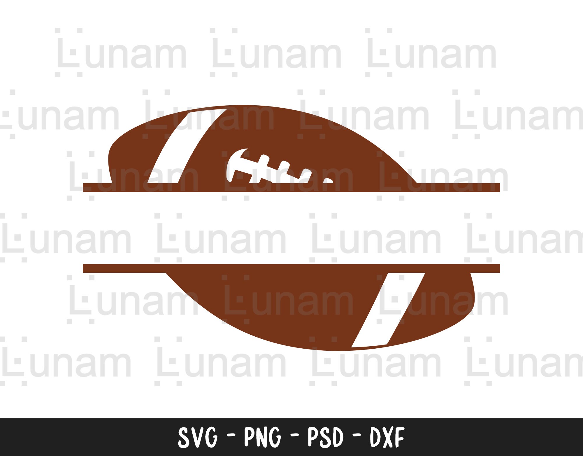 Football Svg Football Split Frame Svg Football Name Frame - Etsy