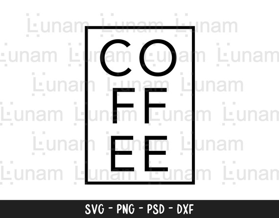 Coffee Square Svg Coffee Svg for Shirts Coffee Png Coffee | Etsy