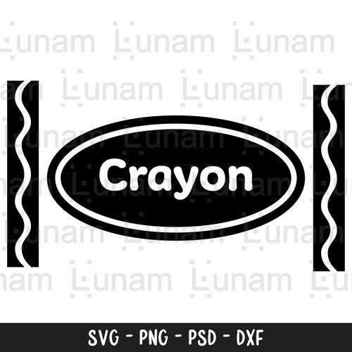 Crayon Wrapper SVG Crayons Cut File DIY Crayon Halloween - Etsy