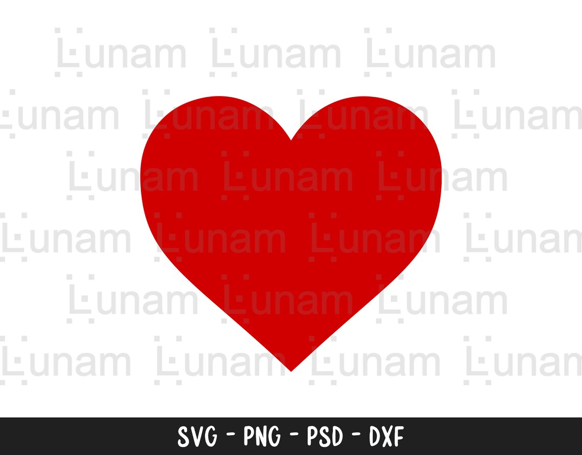 Heart Svg, Basic Heart Svg, Valentine's Day Heart Svg, Love Svg - Etsy