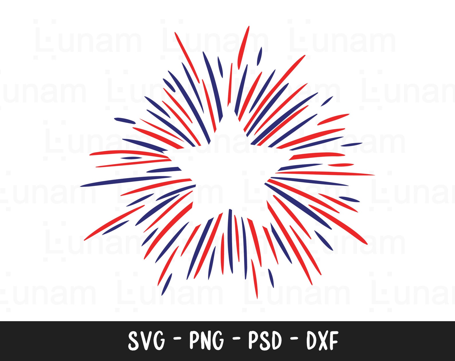 Firework Star Svg Firework Svg 4th of July SVG July 4th - Etsy
