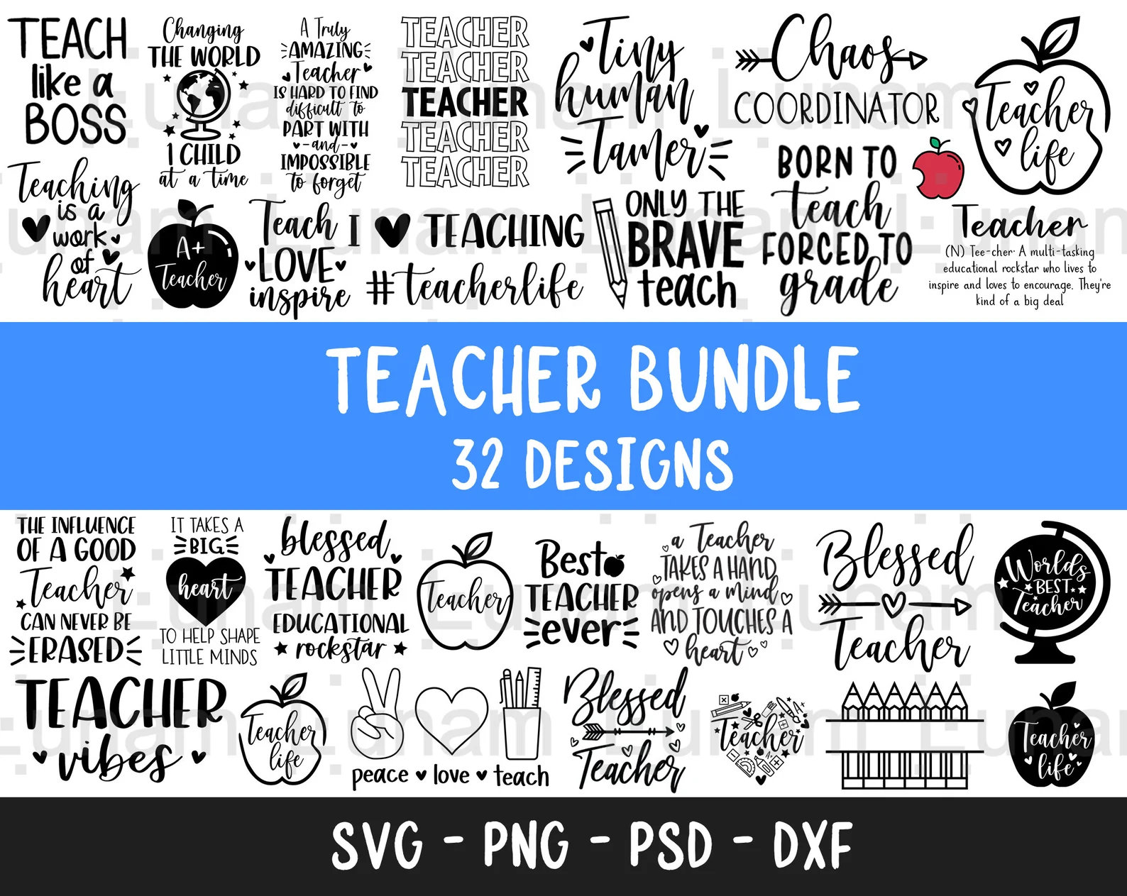 Teacher Svg Bundle Teacher Quote Svg Teacher Svg School - Etsy
