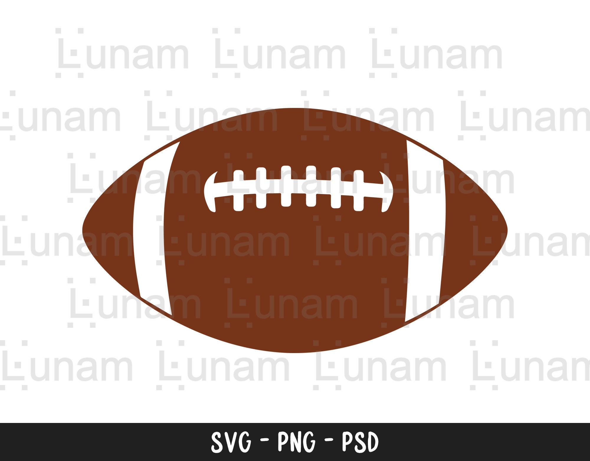Football SVG, Football Silhouette, Football PNG, Football Cut Files ...