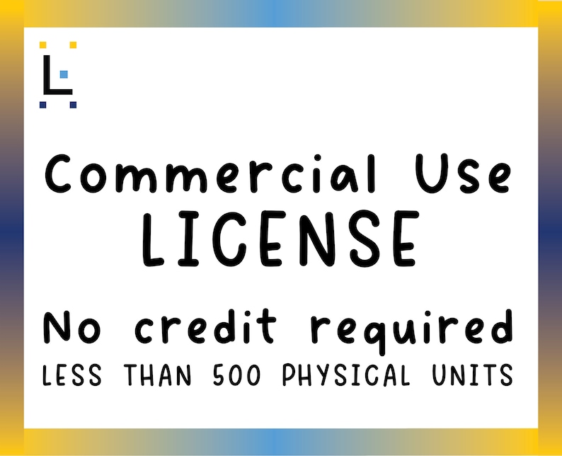 COMMERCIAL USE LICENSE, Commercial Use Svg, Commercial Use Lunamco ...