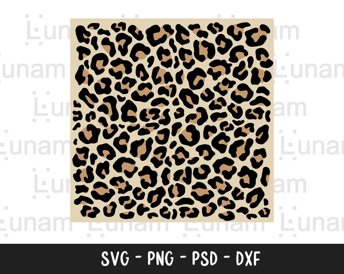 Leopard Print Pattern Svg leopard Pattern Svg Repeating - Etsy