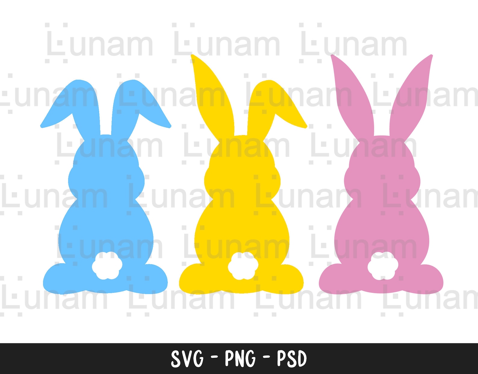 Bunny Svg Easter Bunny Svg Bunny Silhouette Svg Easter - Etsy