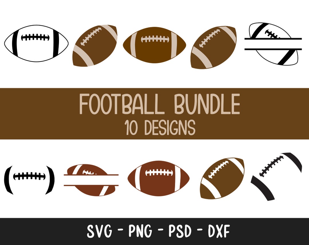 Football Svg Bundle, Football Svg, Football Png, Football Clipart ...