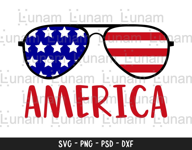 Patriotic Sunglasses Svg American Glasses Svgjuly 4th Svg - Etsy