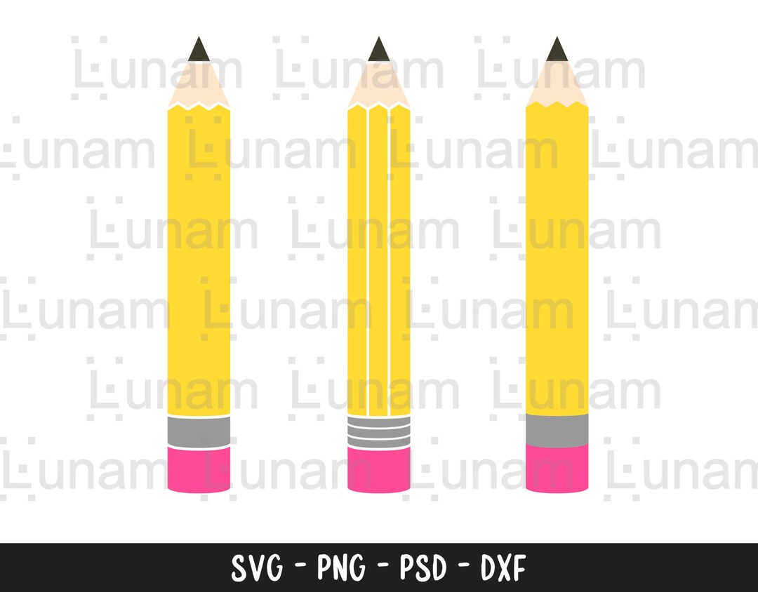 Pencil SVG, Pencil Monogram Svg, School Svg, Teacher Svg, Pencil ...