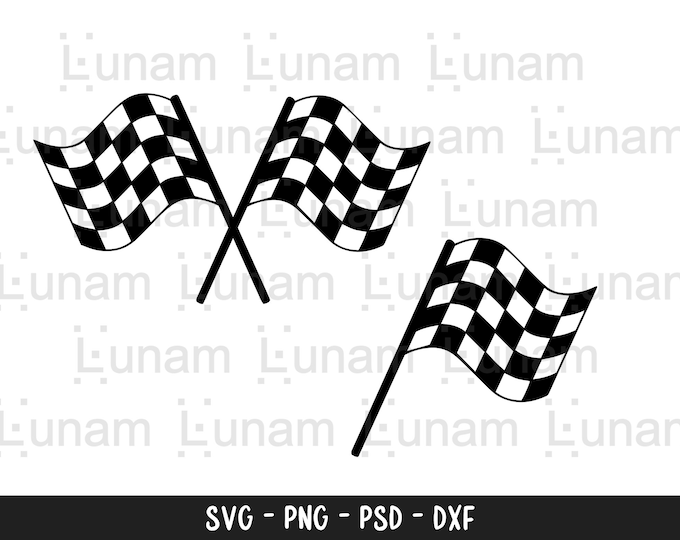 Nascar Racing Flags Start and Finish SVG - Etsy Canada