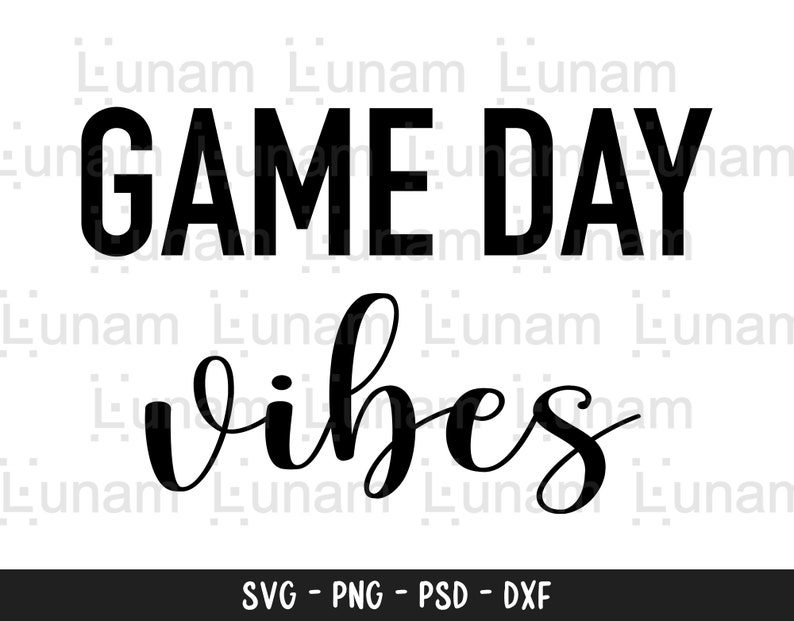 Game Day Vibes Svg Game Day SVG Football Svg Game Day Cut - Etsy