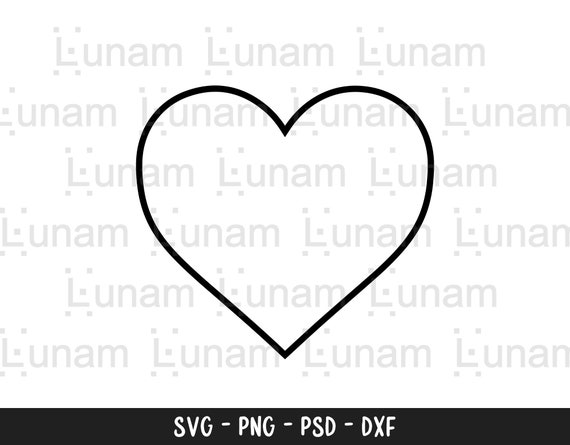 Herz Umriss Svg Herz Svg Herz Svg Valentinstag Herz Svg - Etsy