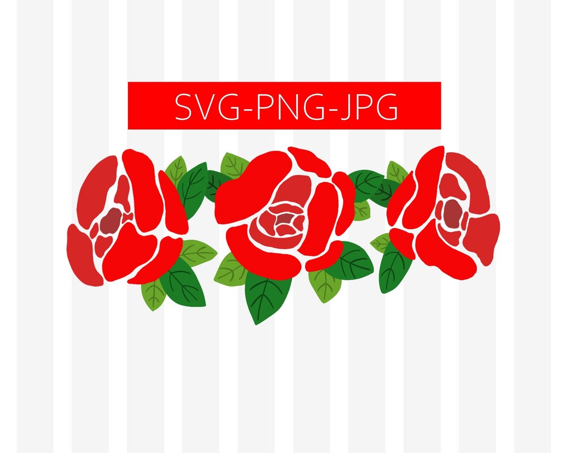 Rose Svg Red Rose Svg for Cricut Rose Clipart Rose Svg for - Etsy