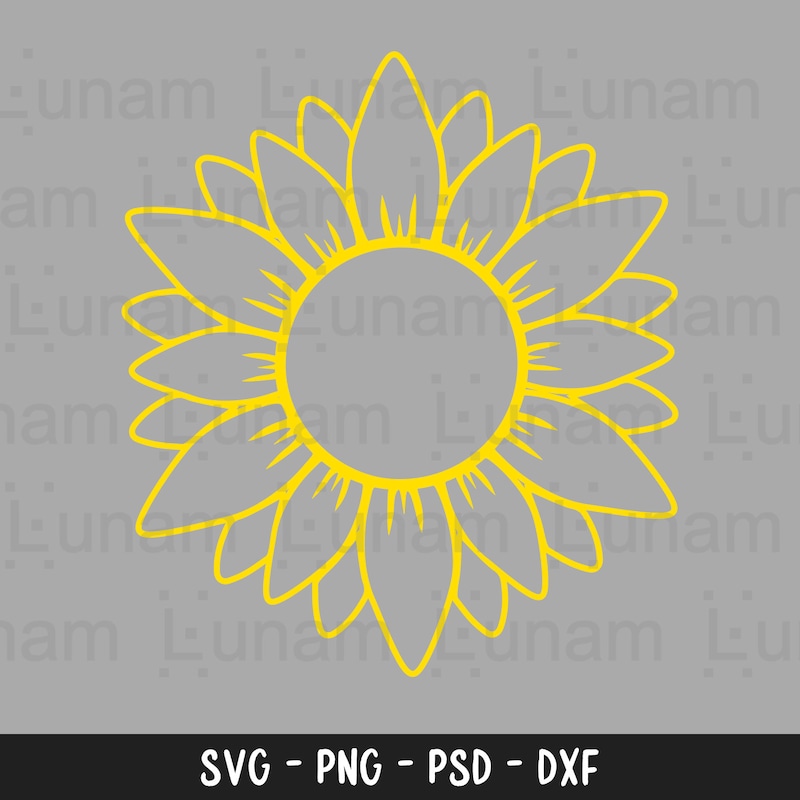 Sunflower Monogram - Etsy