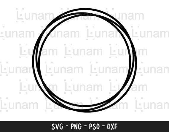 Circle Frame Svg Sketch Circle Svg Circle Svg Doodle Circle - Etsy ...