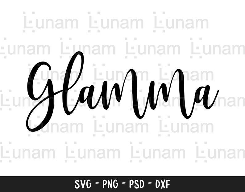 Glam Ma Svg, Grandma Svg, Blessed Grandma Svg, Blessed Nana SVG, Nana ...
