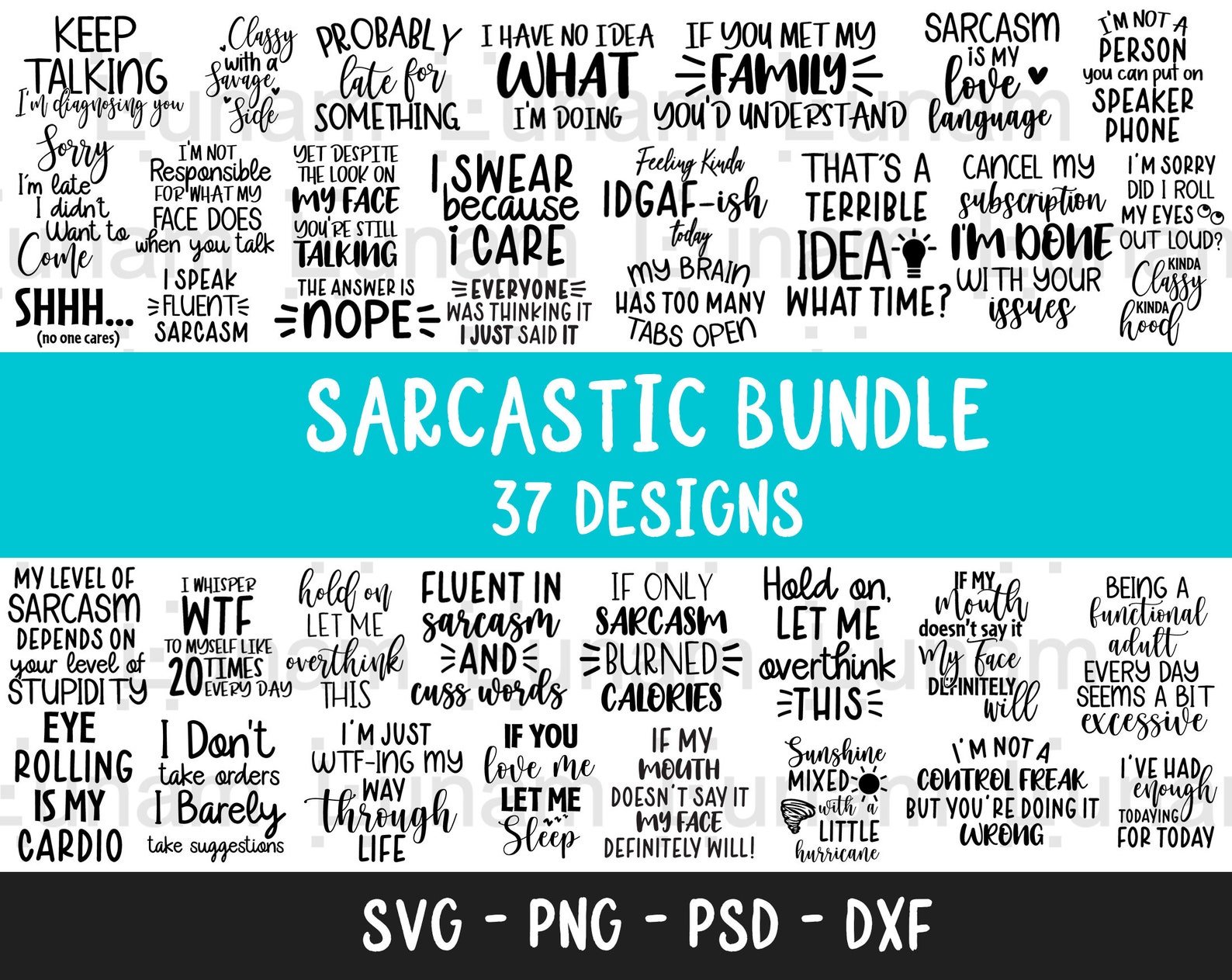 Sarcastic Svg Bundle, Sarcasm Svg, Sarcastic Svg Files, Funny Svg ...