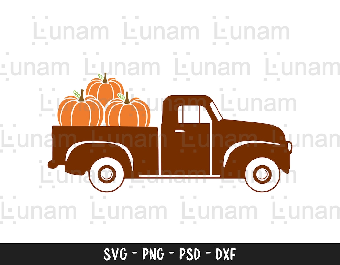 Pumpkin Truck Svg, Fall Truck Svg, Autumn Truck Svg, Pumpkin Svg ...
