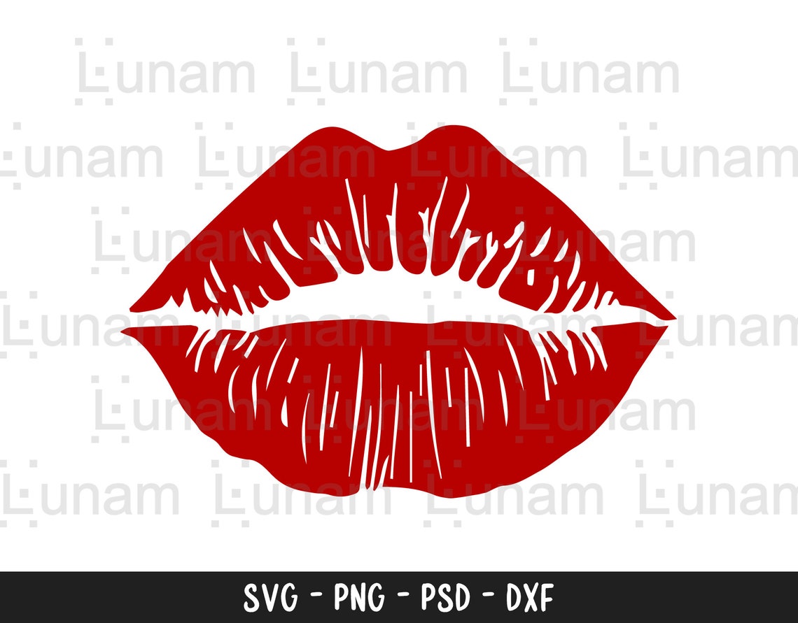 Lips Svg Red Lips Svg Kiss Svg American Lips Svg Kiss | Etsy