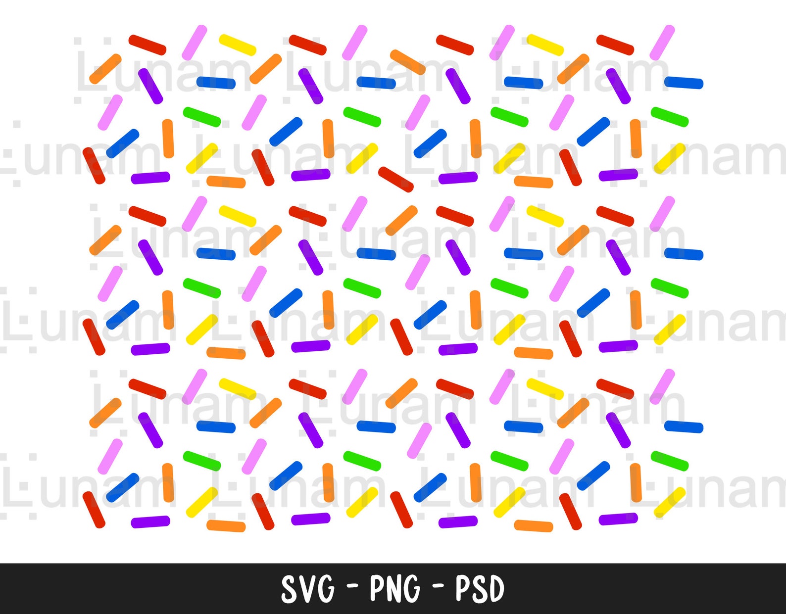 Sprinkle Svg, Bakery Svg, Sprinkle Donut Svg, Donut Svg, Confetti Svg ...