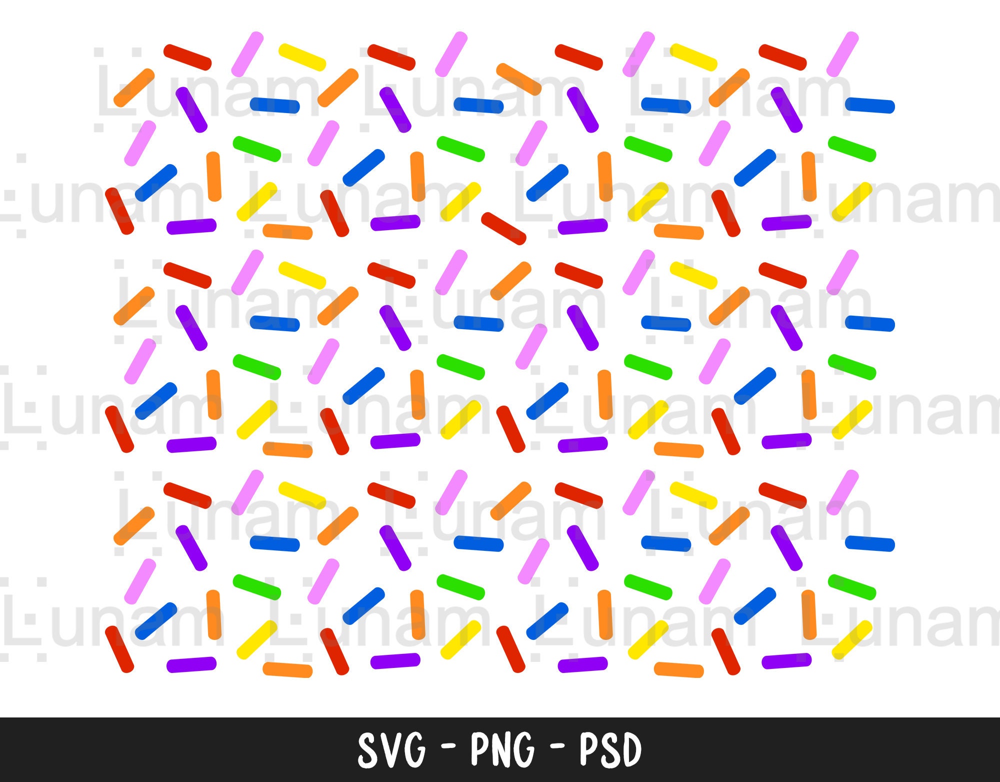 Sprinkle Svg, Bakery Svg, Sprinkle Donut Svg, Donut Svg, Confetti Svg, Sprinkle Cut File ...