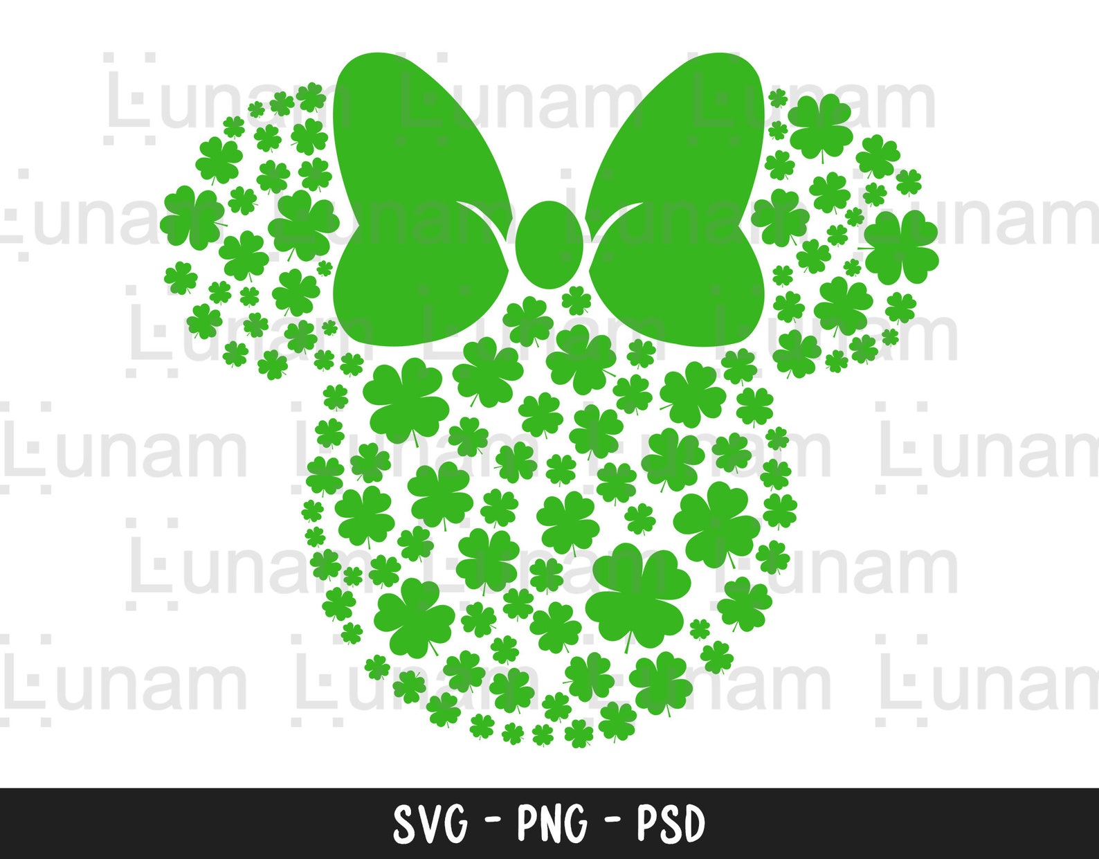 Disney St Patricks Day Svg Shamrock Minnie Svg St Patricks Etsy