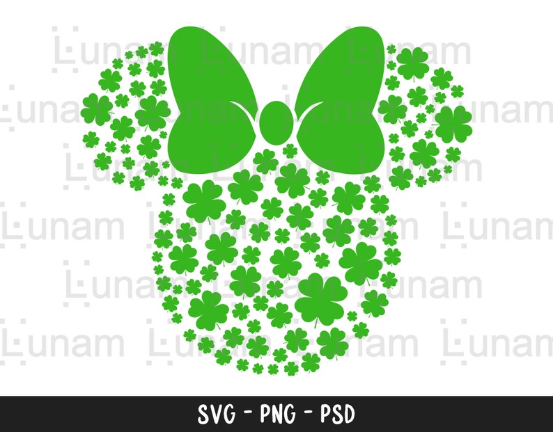 Disney St Patricks Day Svg Shamrock Minnie Svg St Patricks Etsy
