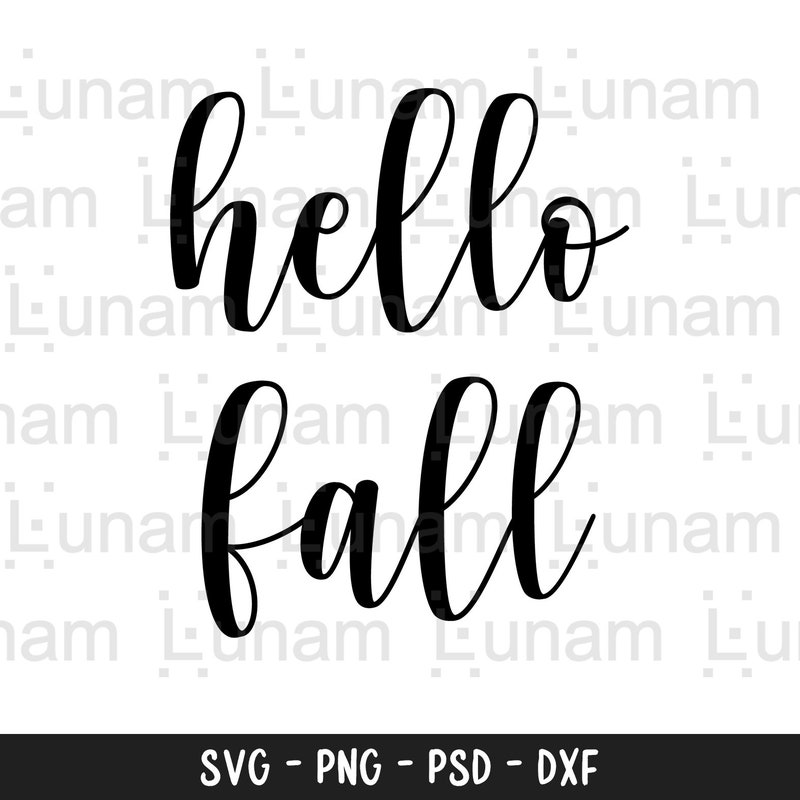 Hello Fall Svg - Etsy