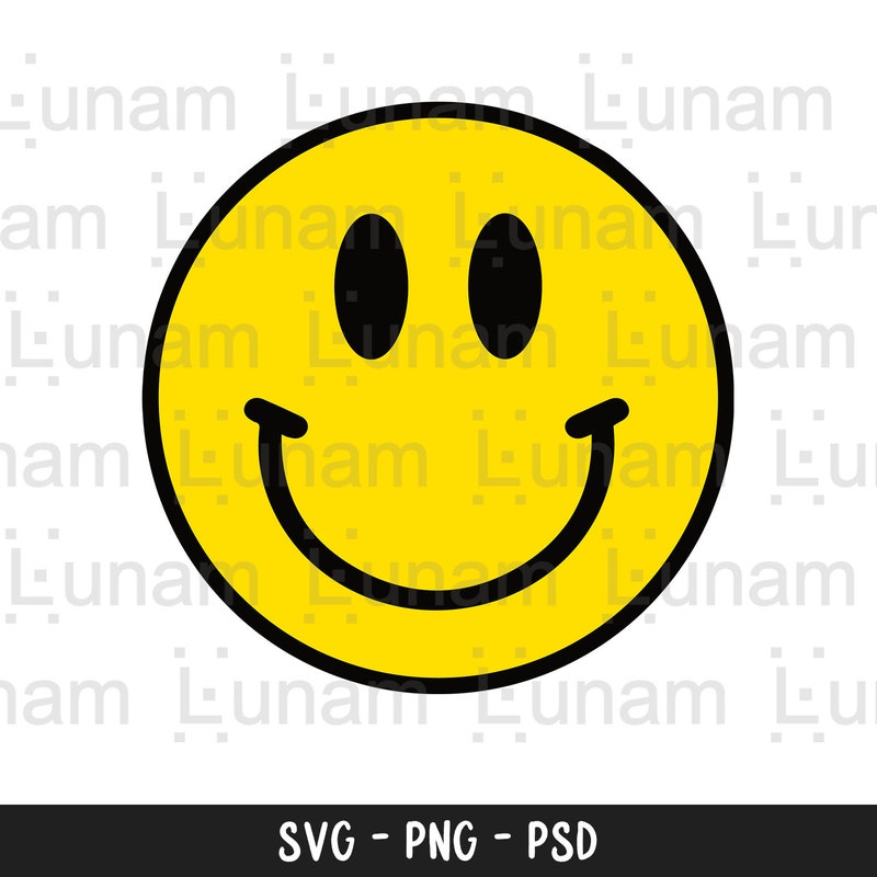 Smiley Face Svg - Etsy