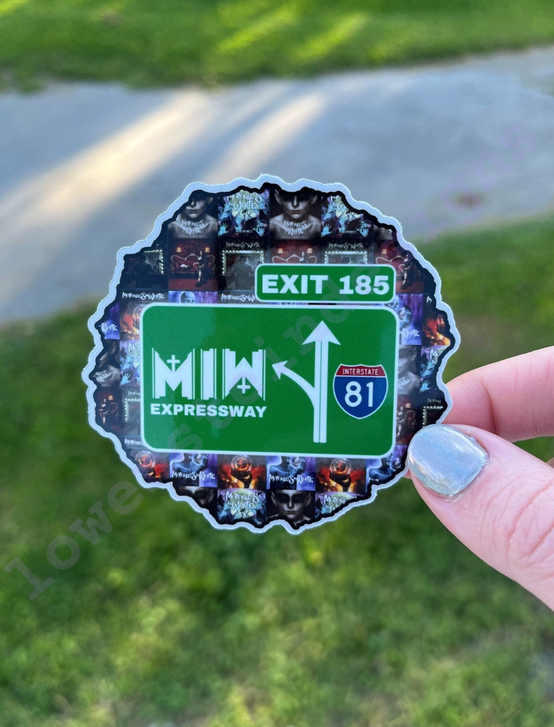 Motionless in White Highway Sign Sticker - Etsy