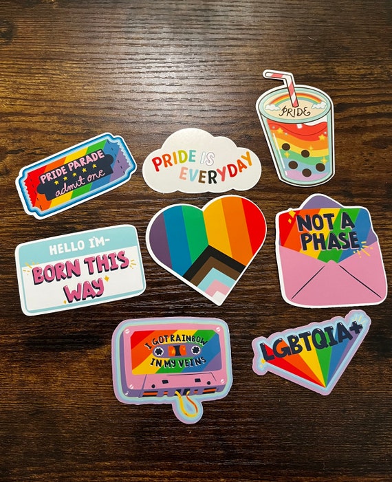 Pride Stickers/lgbtqia Themed Stickers | Etsy