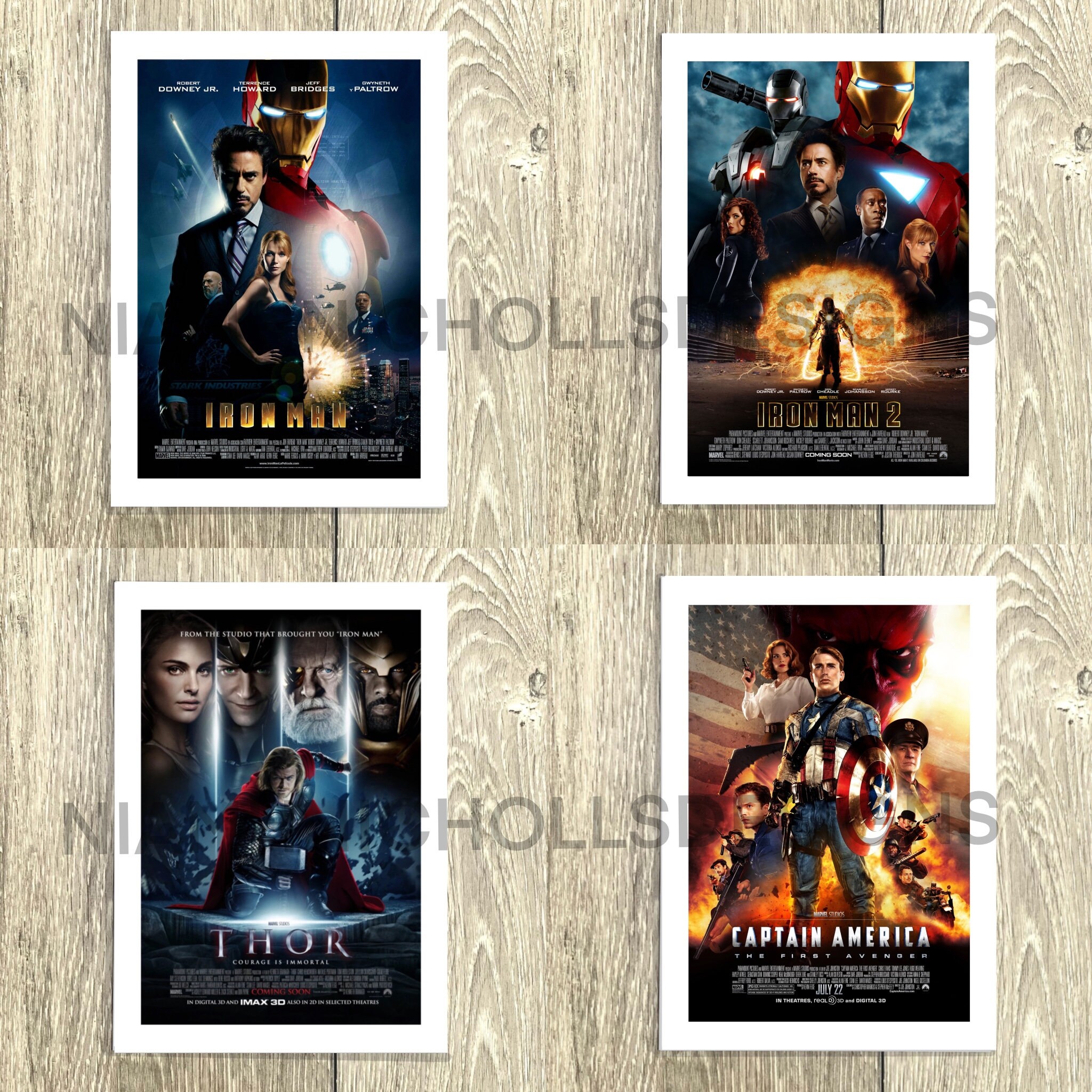 A5 Full Marvel MCU film Collection posters/prints | Etsy