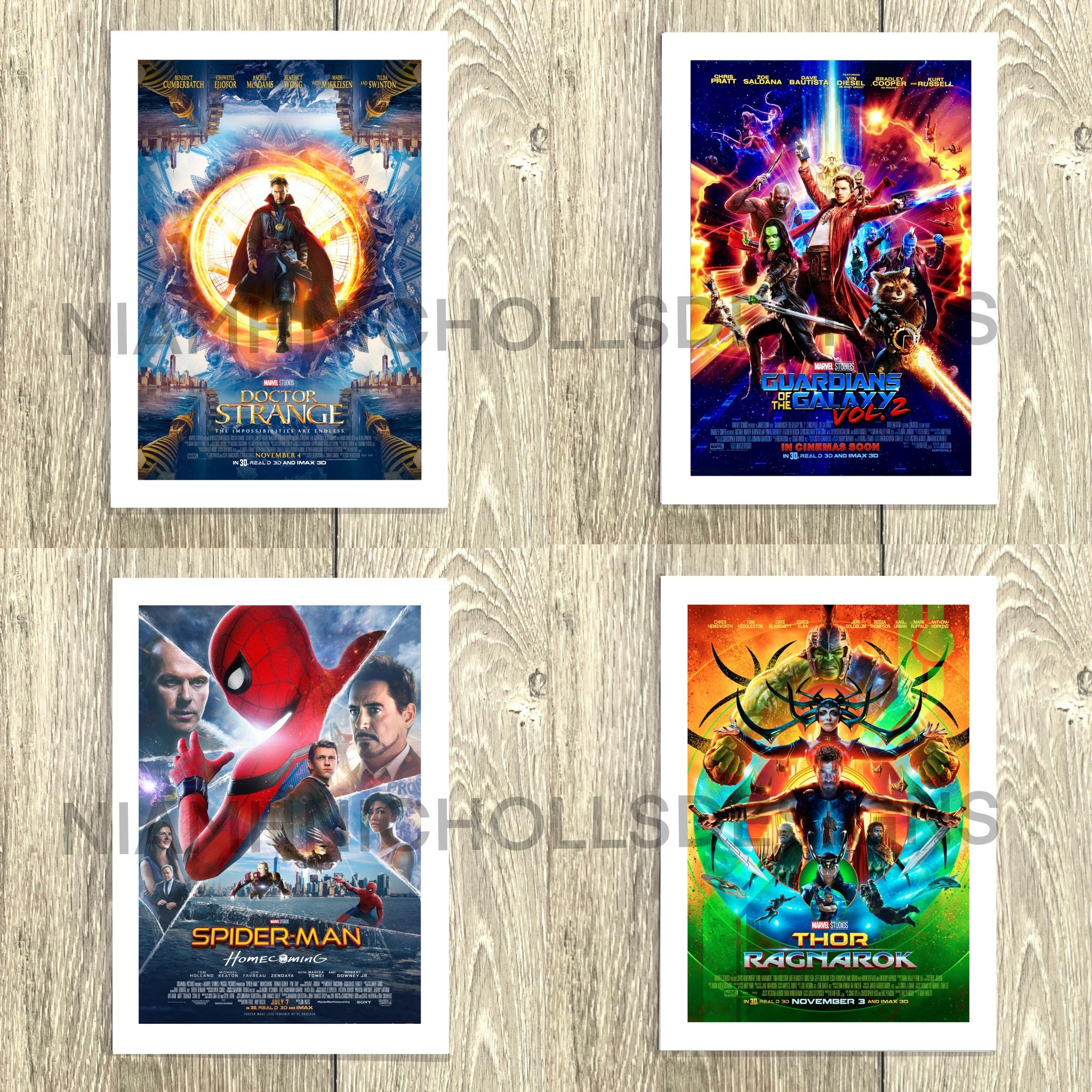 A5 Full Marvel MCU film Collection posters/prints | Etsy